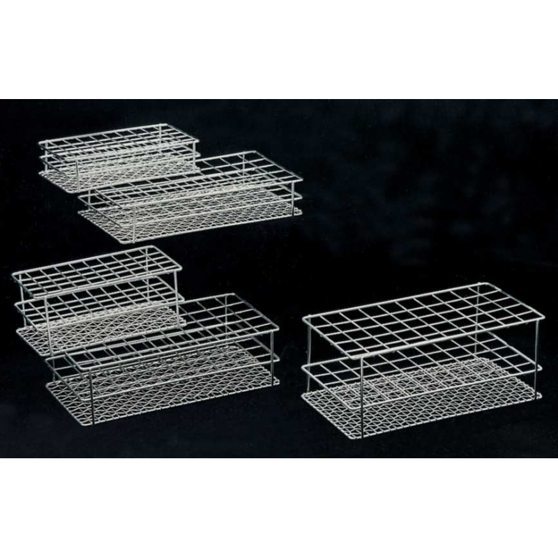 Gradilla inox 50 tubos 18mm - Tecnoquímica Veyca